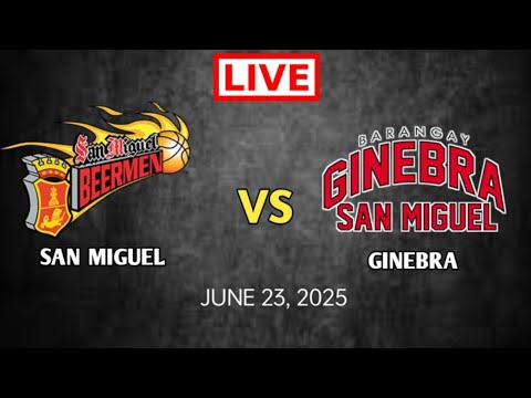 LIVE NOW! Ginebra vs San Miguel | PBA GAME 1 SEMI-FINALS | June 23, 2025 | CPU VS CPU PBA2K