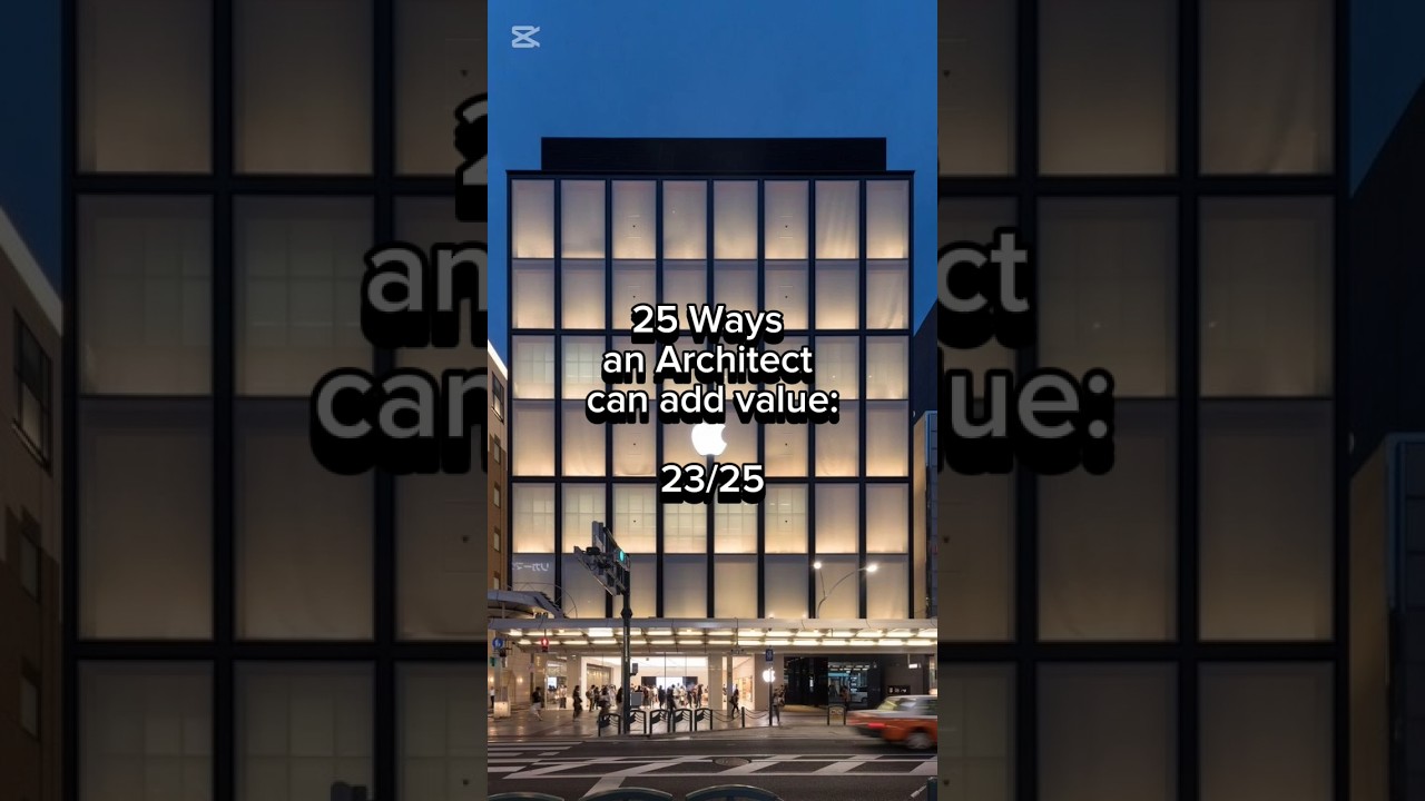 25 Ways an Architect can add value: 23/25 #brandvalue #architecture #apple #prada #hermes #tiffany