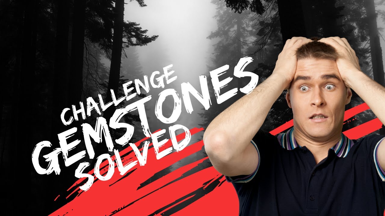 Gemstones challenge solved with JavaScript