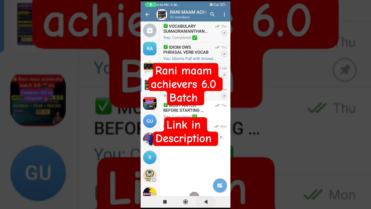 Rani maam achievers 6.0 batch free in telegram । scerch on telegram @sscpdf75
