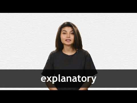 EXPLANATORY definition and meaning | Collins English Dictionary