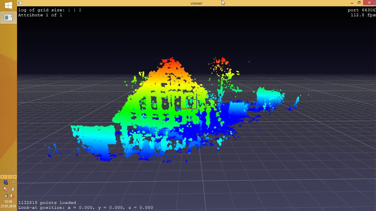 3D points (PLY file) visualization using Python Point Processing Toolkit (PPTK)