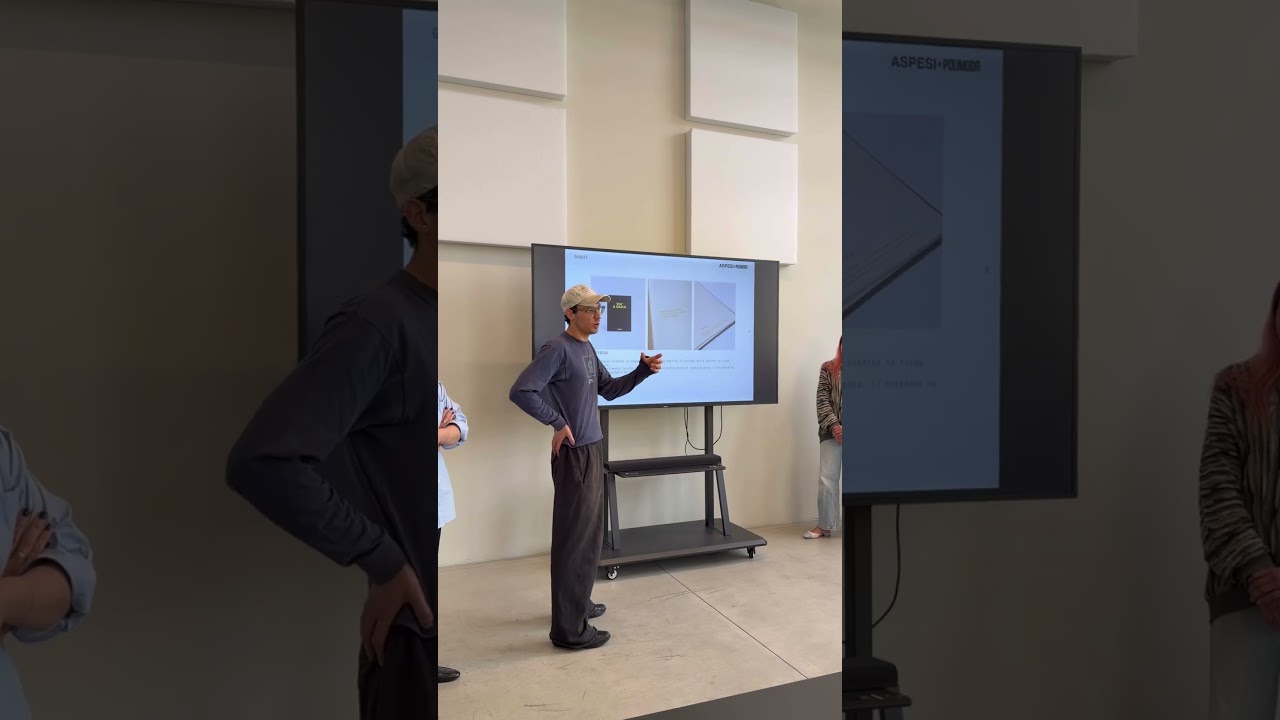 Polimoda students presenting window concepts for Aspesi 👀