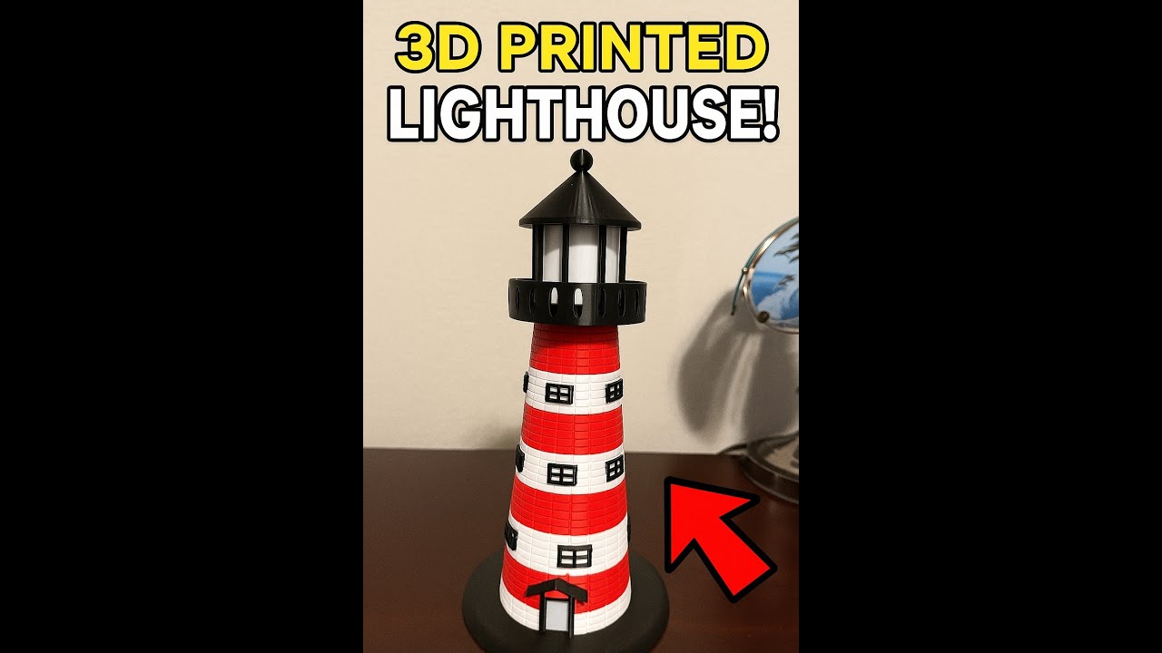 3D Printed Lighthouse | Mesmerizing Timelapse