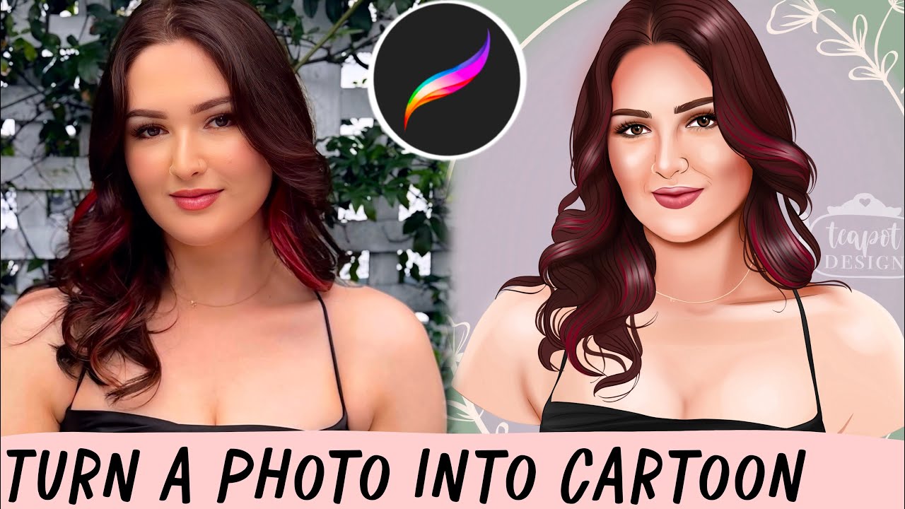 Turn any photo into a CARTOON ♡ Procreate tutorial