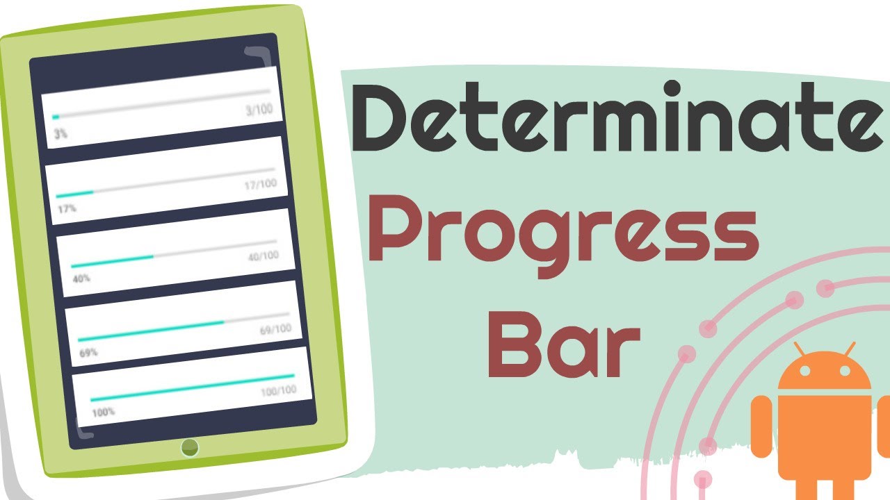 Determinate ProgressBar in Android | Horizontal | Java| Android Tutorial - Quick + Easy
