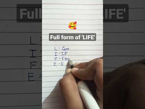 Full form of 'LIFE'...
