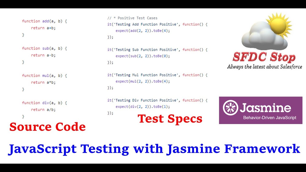 JavaScript Testing with Jasmine Framework | JavaScript Tutorial