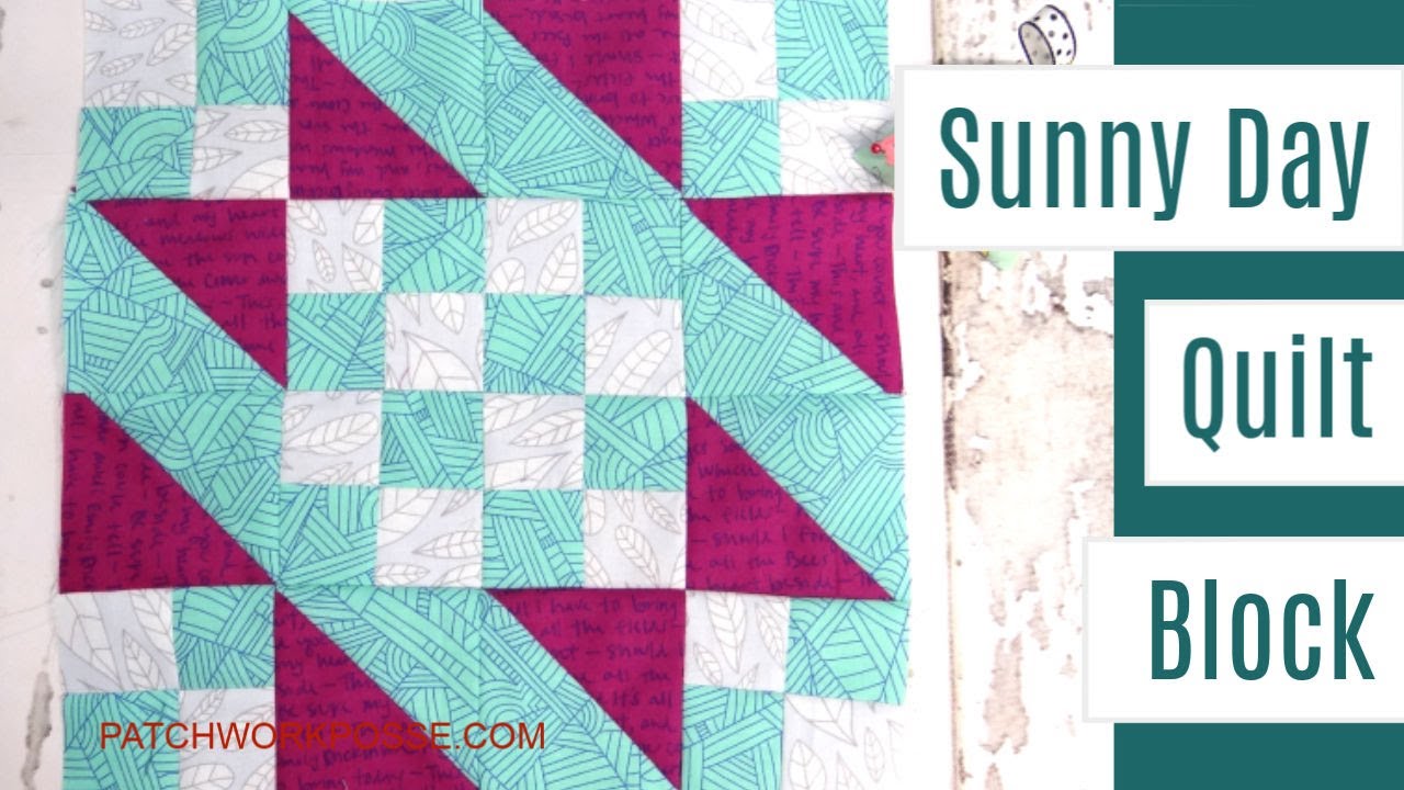 Sunny Day quilt block tutorial