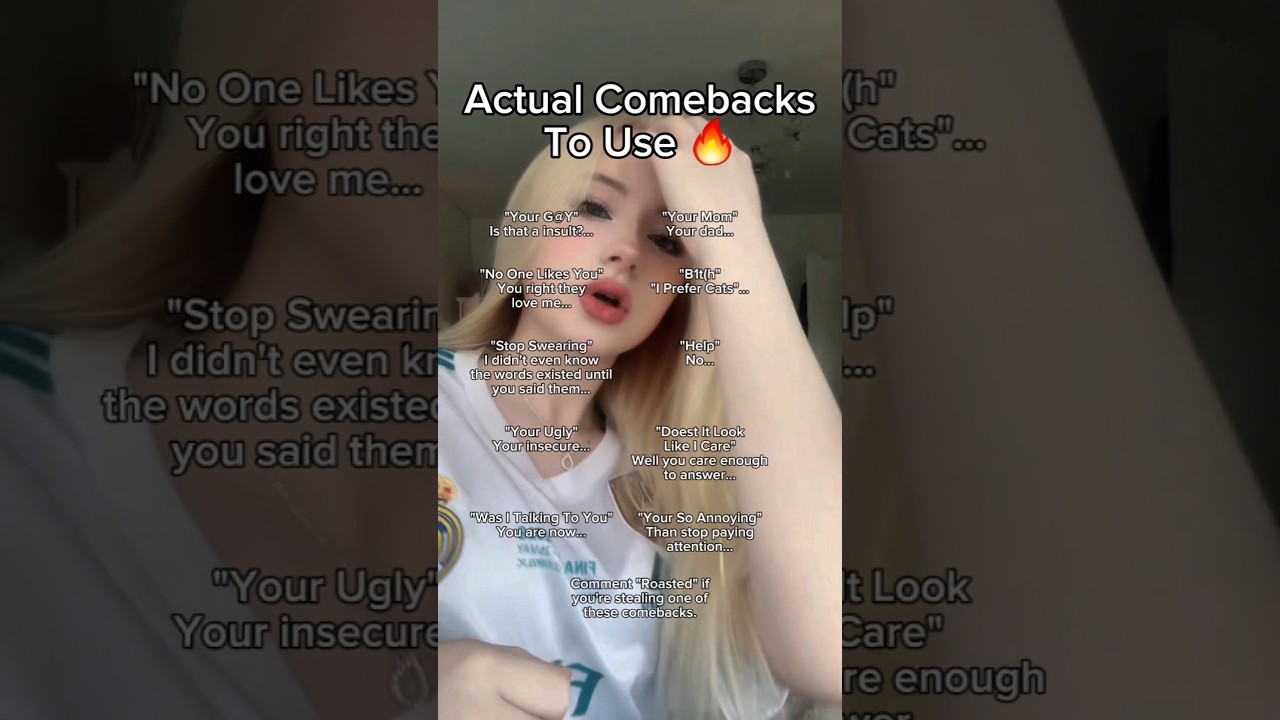 Actual Comebacks To Use 🔥 #dandelions