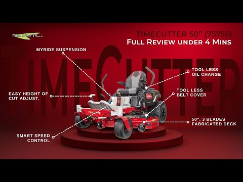 TimeCutter 50" (75755) - THE mower for BUMPY TERRAINS!