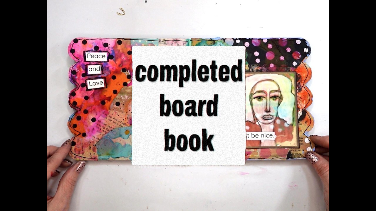 Board Book Art Journal Flip Through