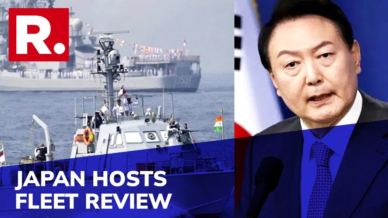 Japan PM tours USS Ronald Reagan During Int'l Naval Fleet Review amid Rising East Asia tension