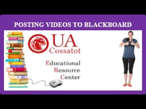 Videos to Blackboard