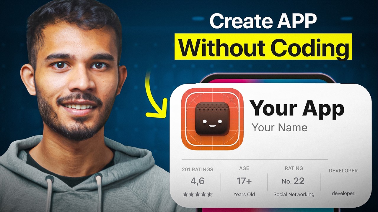 I Built & Launched a Mobile App in 15mins! (No Coding) Using Replit