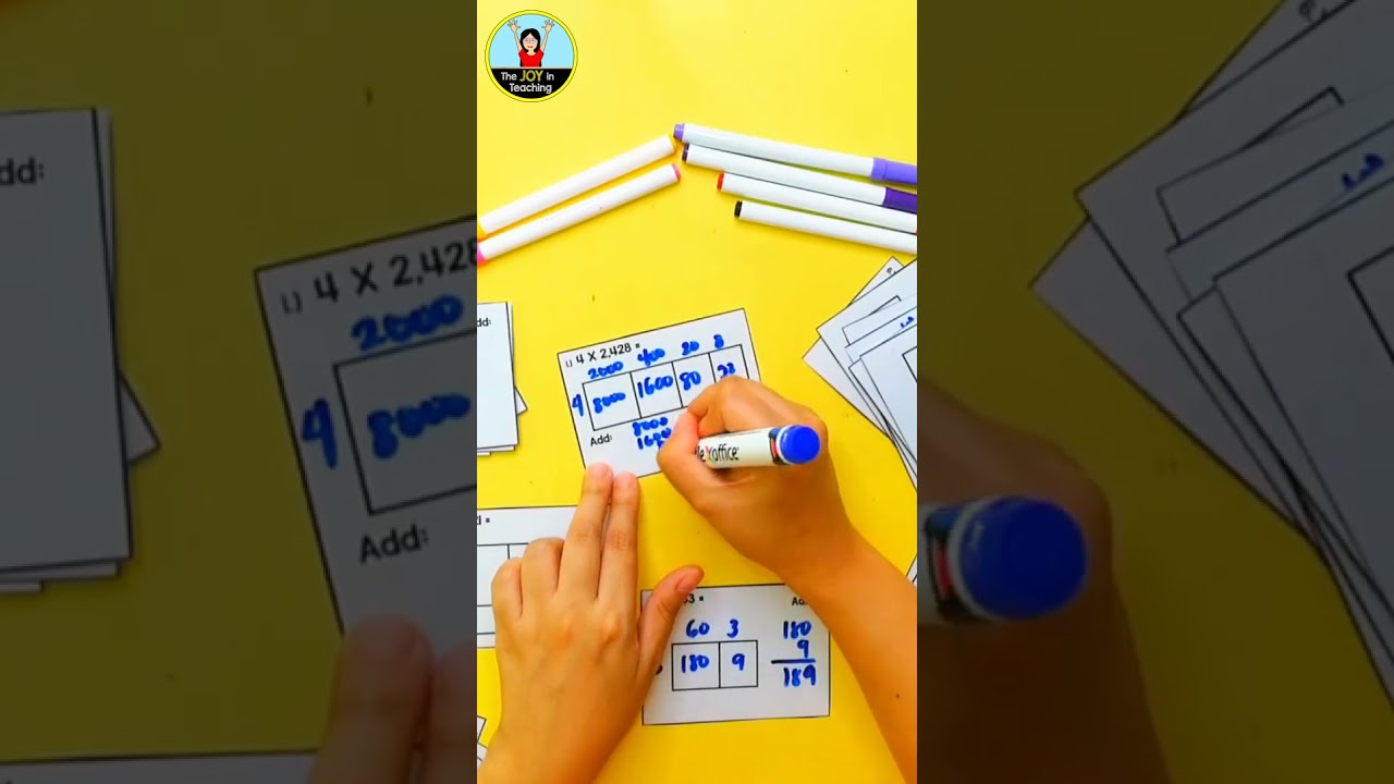 Area Model Multiplication Worksheets Multi Digit Multiplication Practice  3rd 4th Grade Math