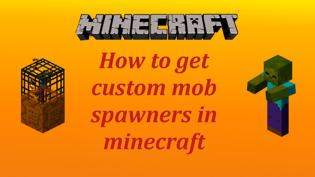 How to get custom mob spawners in Minecraft (EASY)-command blocks