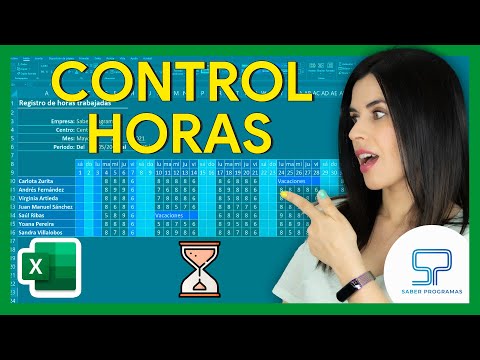 🕑 ➡ 🕥 Calcular HORAS TRABAJADAS en Excel ✅ Control de horas
