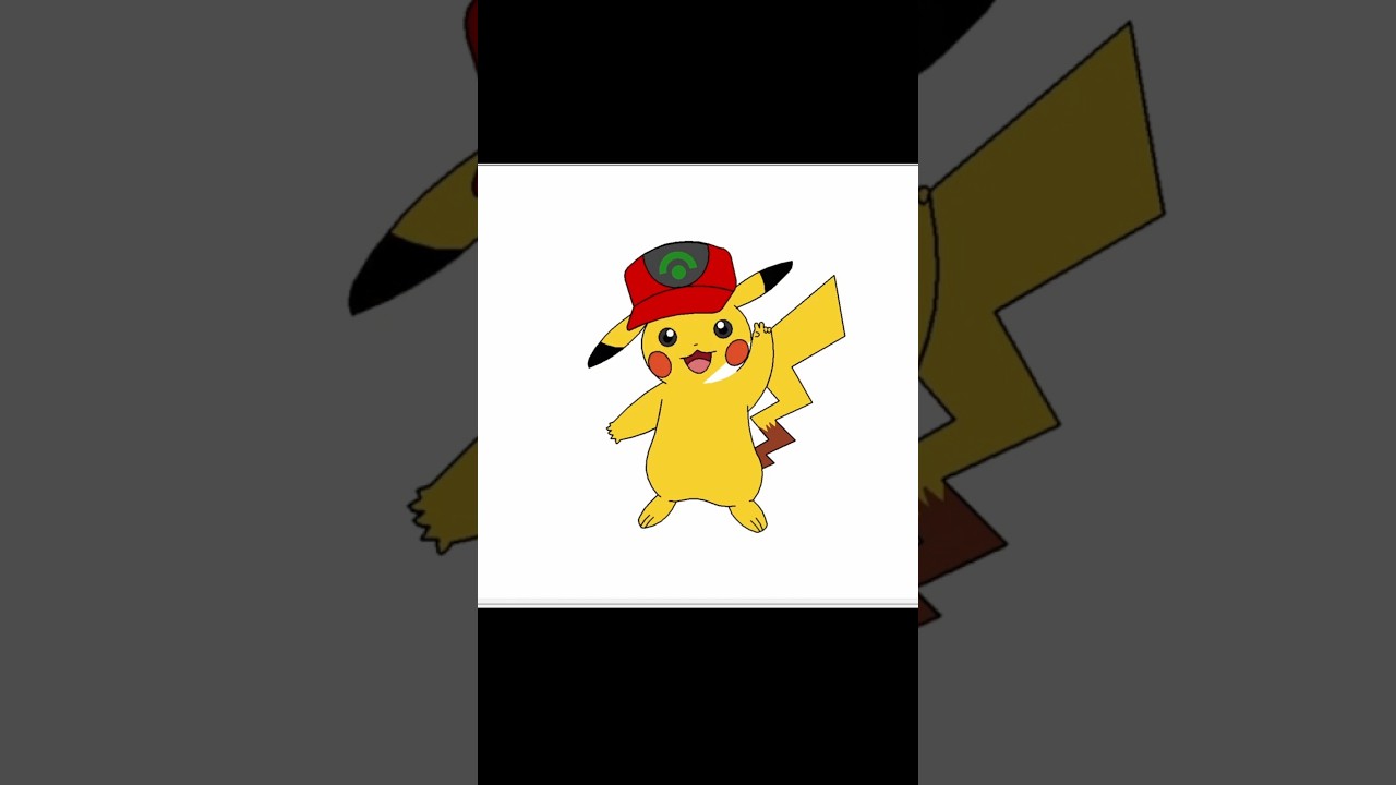 I drew Pikachu using Python Turtle Graphics!