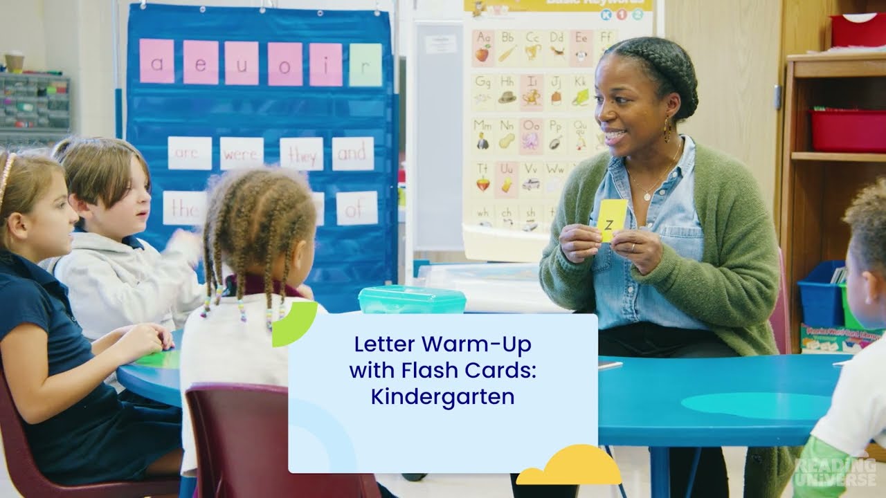 Letter Warm-Up with Flash Cards: Kindergarten