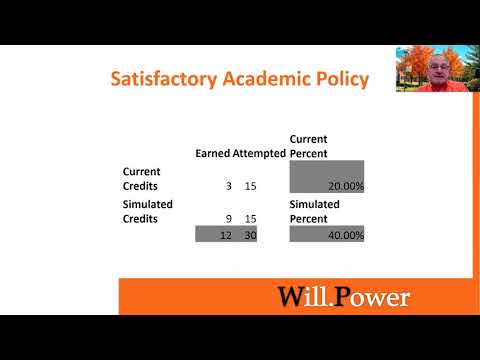 Satisfactory Academic Progress (SAP)