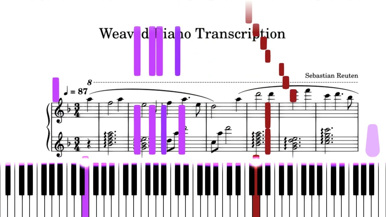 Weaved | Piano with Sheet PDF + MIDI