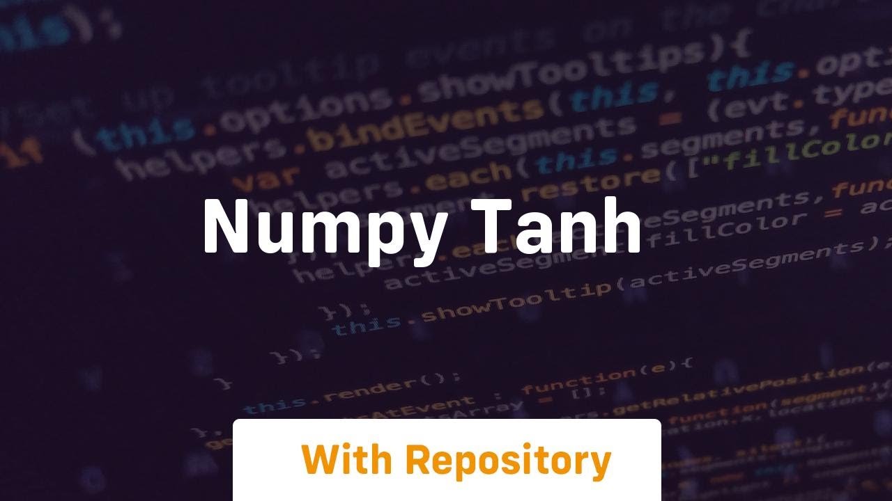 numpy tanh
