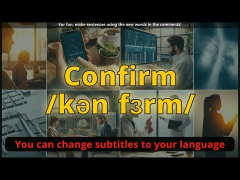 Confirm meaning with 5 examples