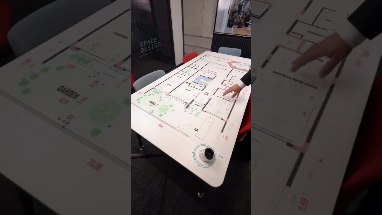 @space design co presents an innovative concept  a touch controlled interactive table that displ
