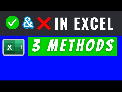 How to Add Tick and Cross in Excel Cell [3 Methods]