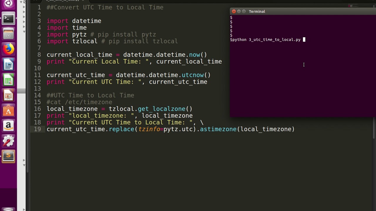 Python Convert UTC Time to Local Time