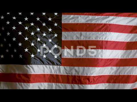 American flag waving background - Large american flag waving in the wind