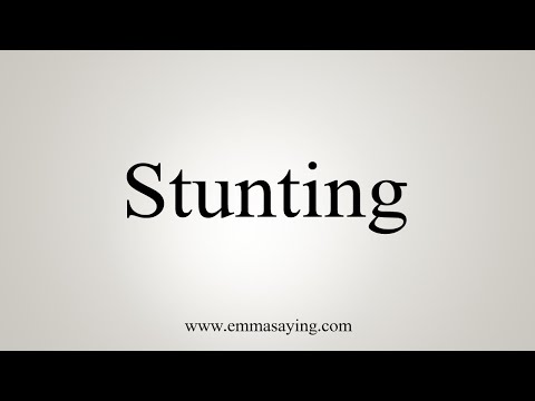 How To Say Stunting