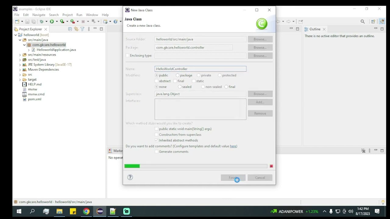 Spring Boot Hello World Example Using Spring Initializr