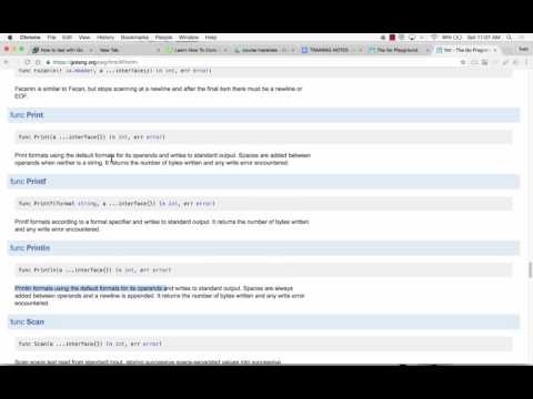 Golang Documentation - golang vs godoc