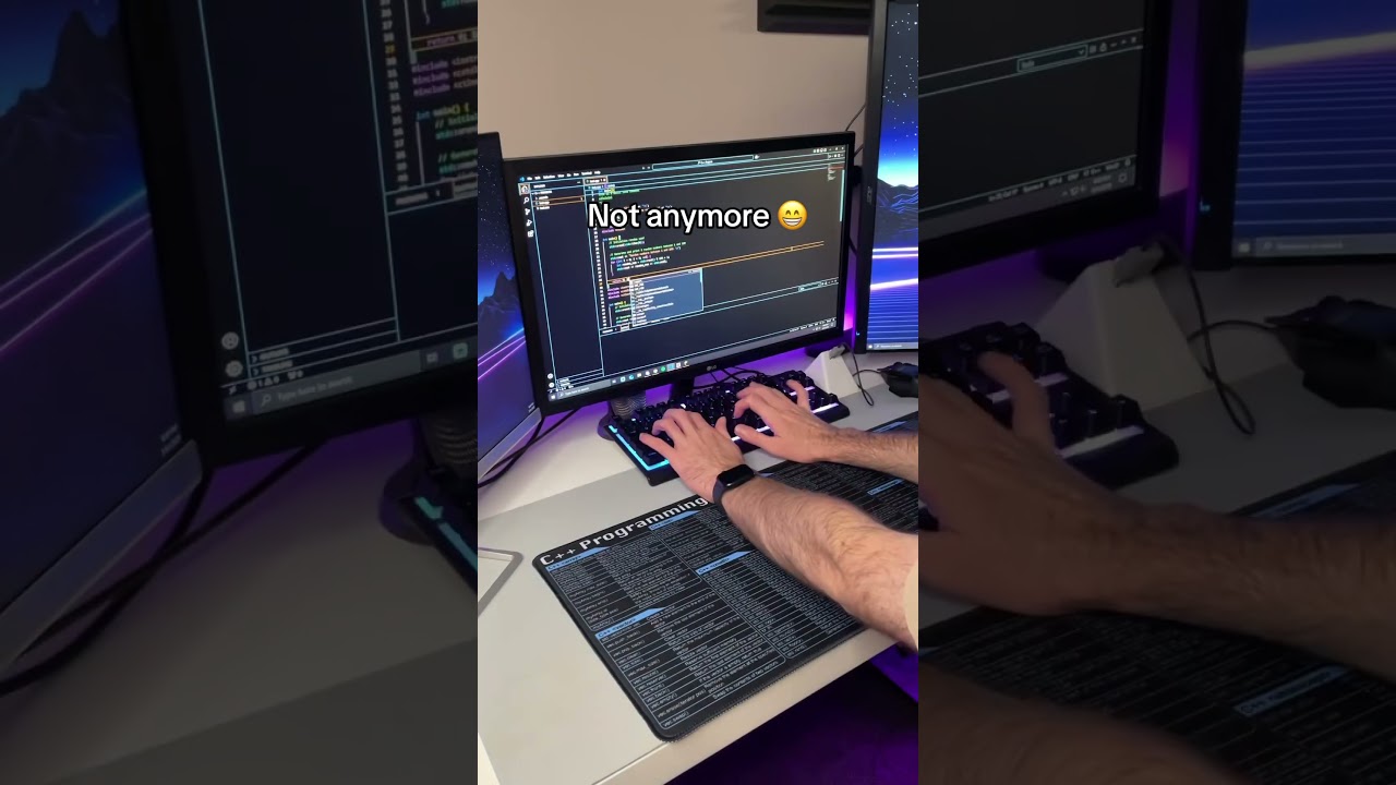 It’s so much easier with this deskmat 😊 #coding #computer #programming #java