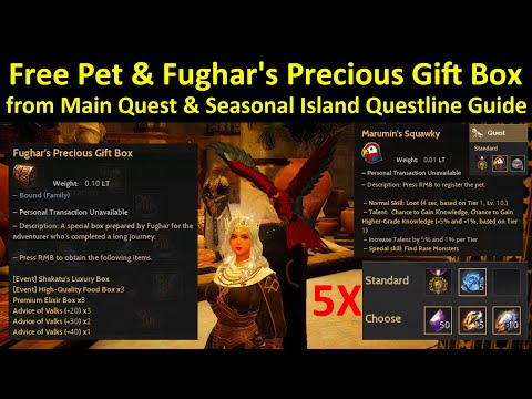 [Game Play] Free Pet & "Fughar's Precious Gift Box" from Quest | Black ...