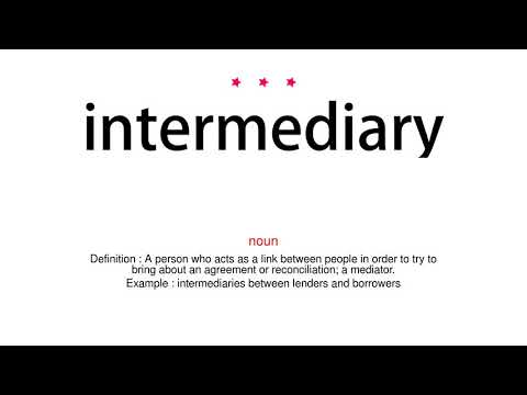How to pronounce intermediary - Vocab Today