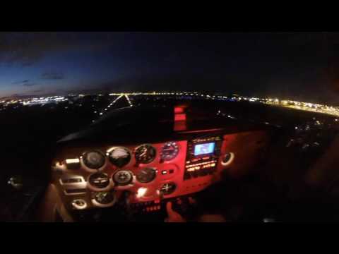 Night takeoff at Nashville International Airport (KBNA)