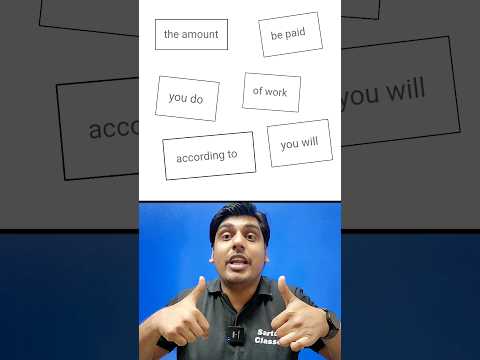 Rearrange the words to make a sentence #englishpractice