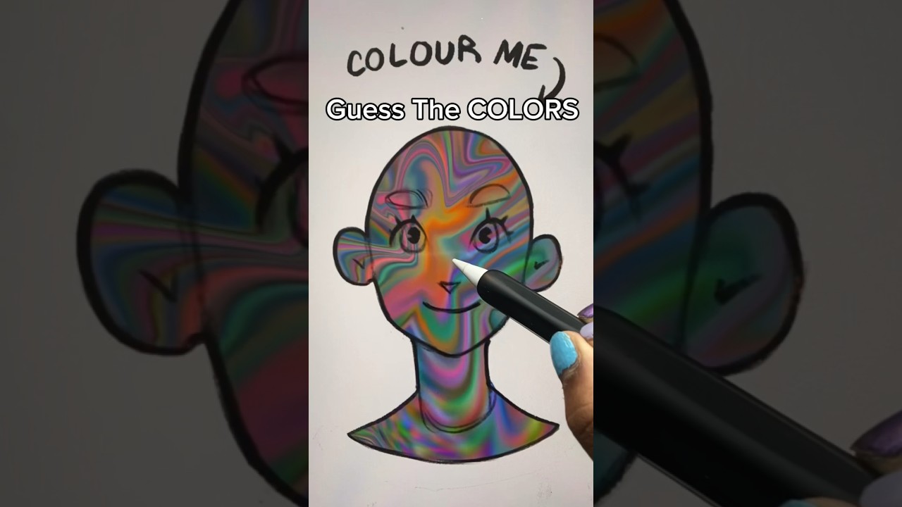 RANDOM Colors TRANSFORM My Drawing..🌈😳✏️✨(Crazy Results) #artchallenge #drawing #guessthecolor