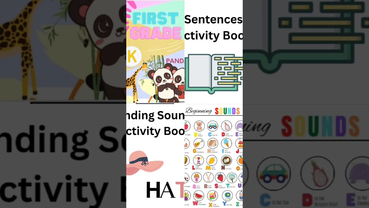 NEW printable kindergarten Workbooks. https://tinyurl.com/58zh8hx8 #educationalgames