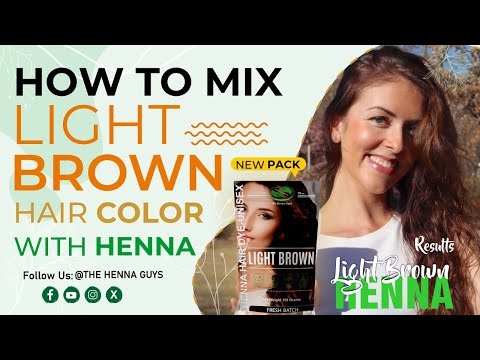 HOW TO MIX LIGHT BROWN HENNA TO GET NATURAL HAIR COLOR - THG HENNA HAIR DYE