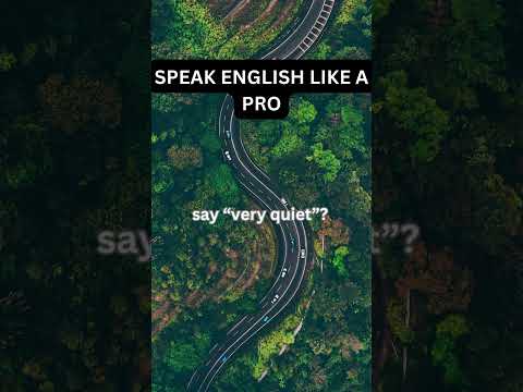 Stop Saying “Very Quiet” | Say This Instead! #shortsfeed #shorts #speakconfidentenglish #clips #