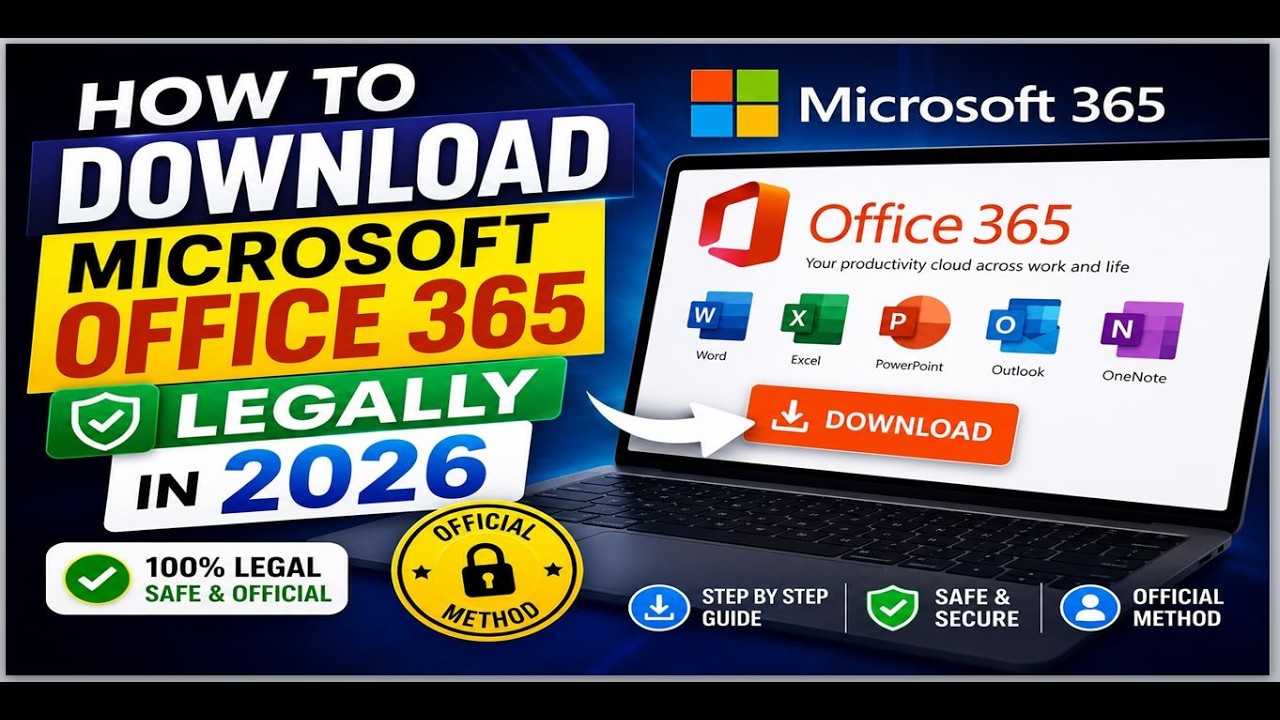 How to Download and Install Microsoft Office 365 Legally for Free In 2026 (Legal Way)