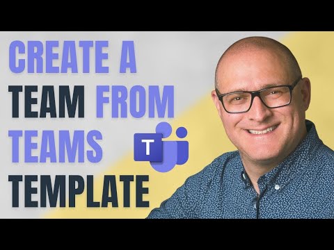 How to create a Team from Teams Templates