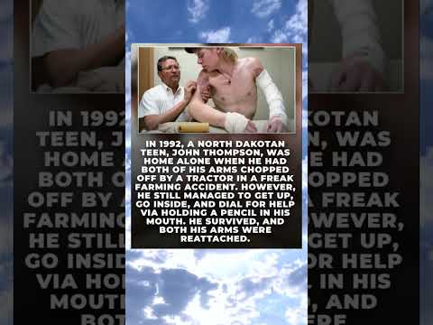 John Thompson rescued himself from losing his both arms