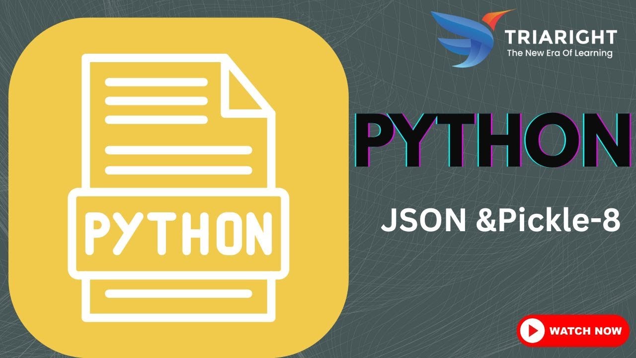 Real-Time JSON & Pickle Applications in Python | Python Tutorial Chapter 23 – Part 8