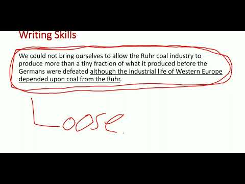 Writing Skills Periodic sentence vs Loose sentence English Writing720p