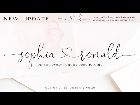 Sophia Ronald Lovely Script Font Font Free Download